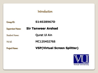 Qurat Ul Ain (MC120402768) Final Presentation.ppt