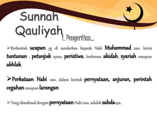 Macam-Macam Sunnah Nabi saw | PPT