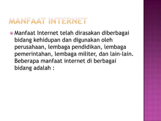 pengertian internet | PPTX
