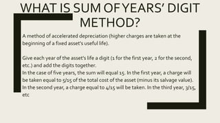 Qus 3205 sum of years digit depreciation method | PPTX