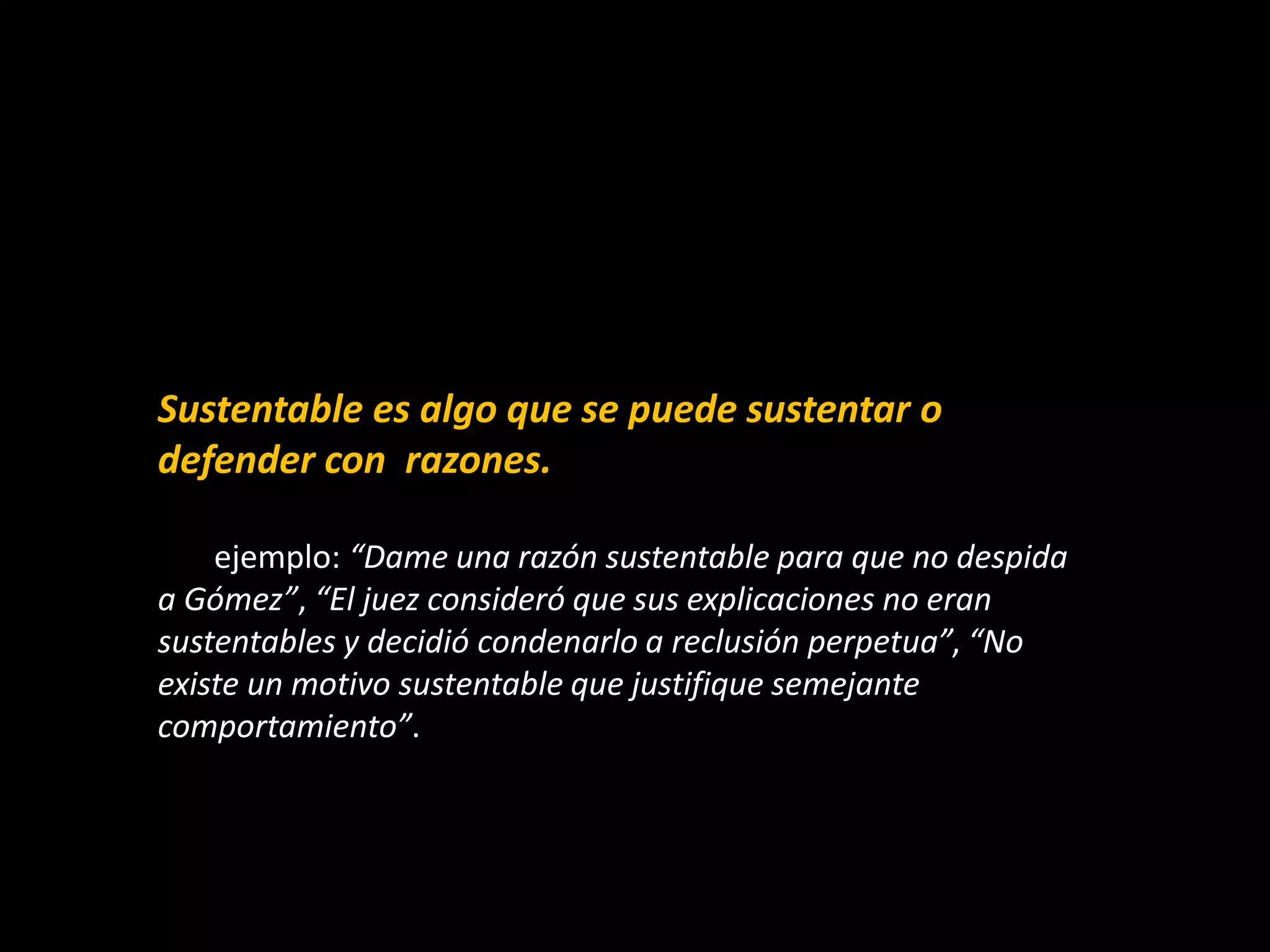 Qué significa sustentabilidad | PPT