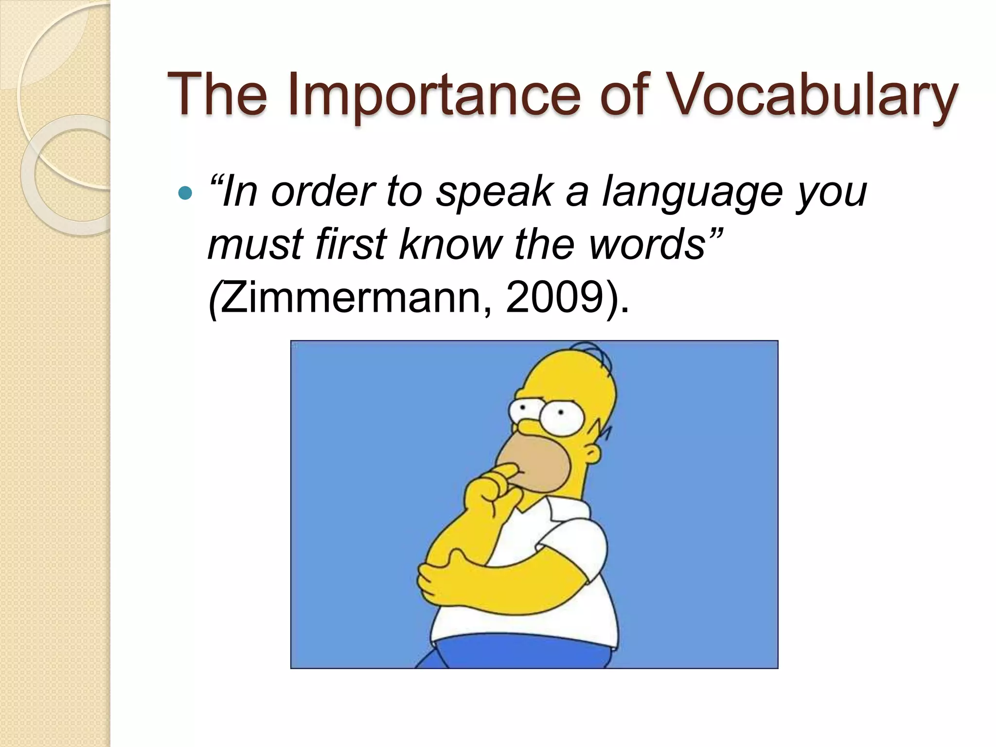 Teaching Vocabulary Learning Strategies | PPTX