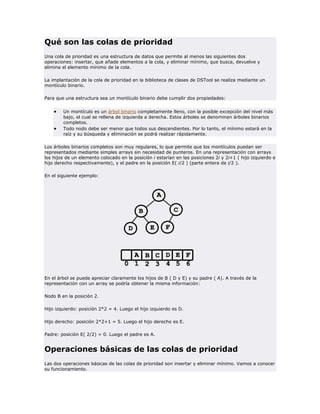 Qué son las colas de prioridad | DOCX