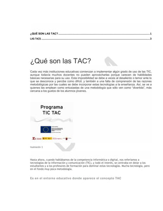 Qué son las tac | PDF