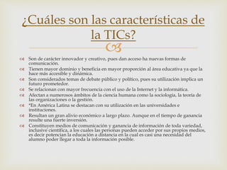 ¿Qué son las TICs? | PPTX