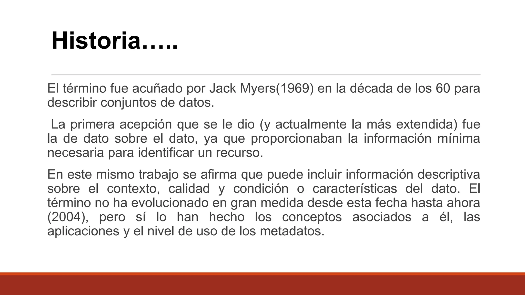 Qué son los metadatos | PPT