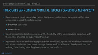 Qu speaker series 14: Synthetic Data Generation in Finance | PPT