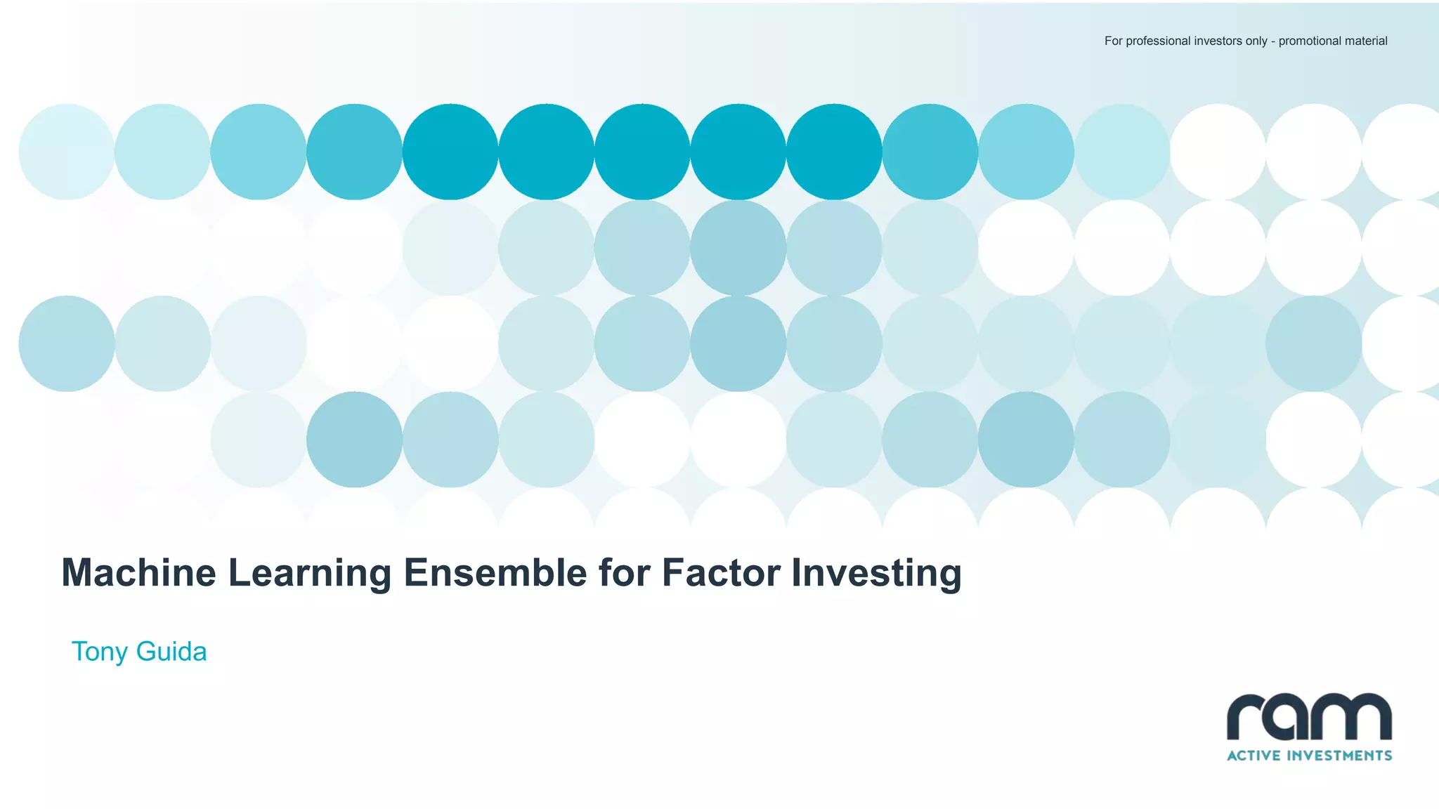 Machine learning for factor investing | PDF