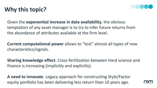 Machine learning for factor investing | PDF