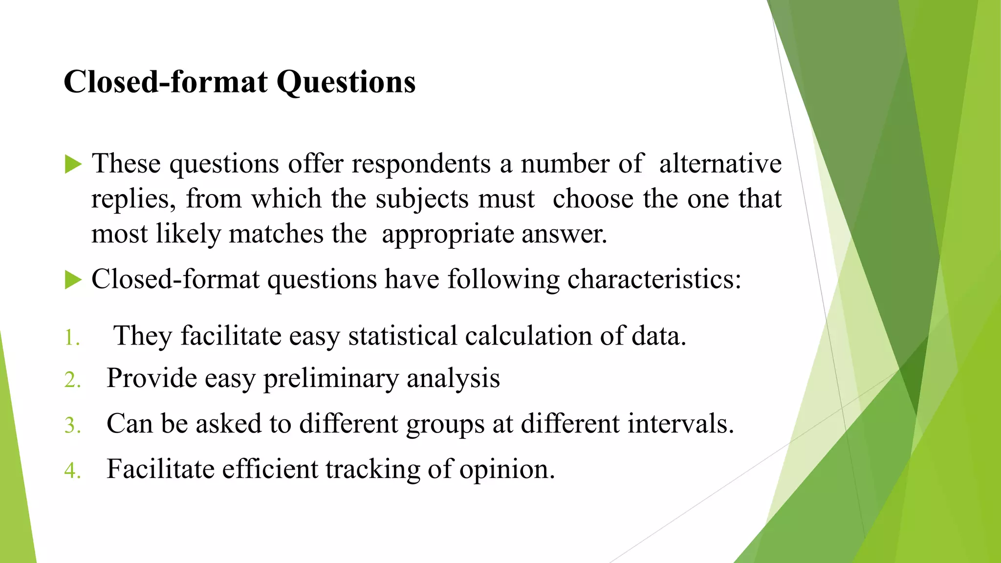 Designing Research Questionnaire & checklist | PPTX