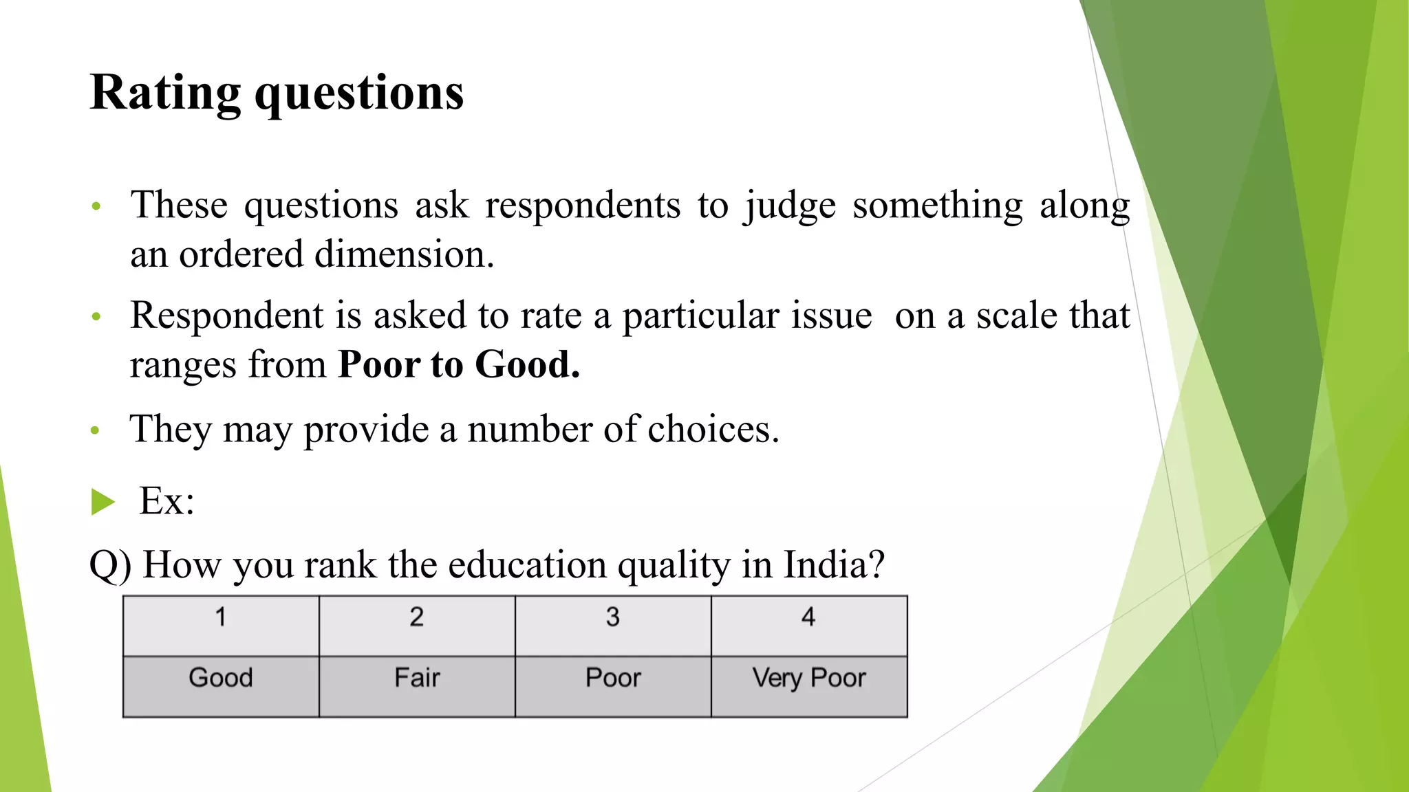 Designing Research Questionnaire & checklist | PPTX