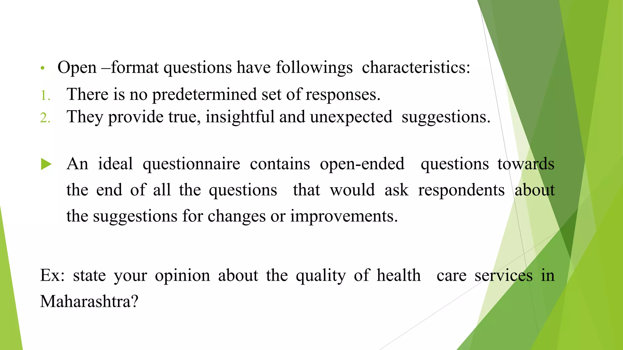 Designing Research Questionnaire & checklist | PPTX