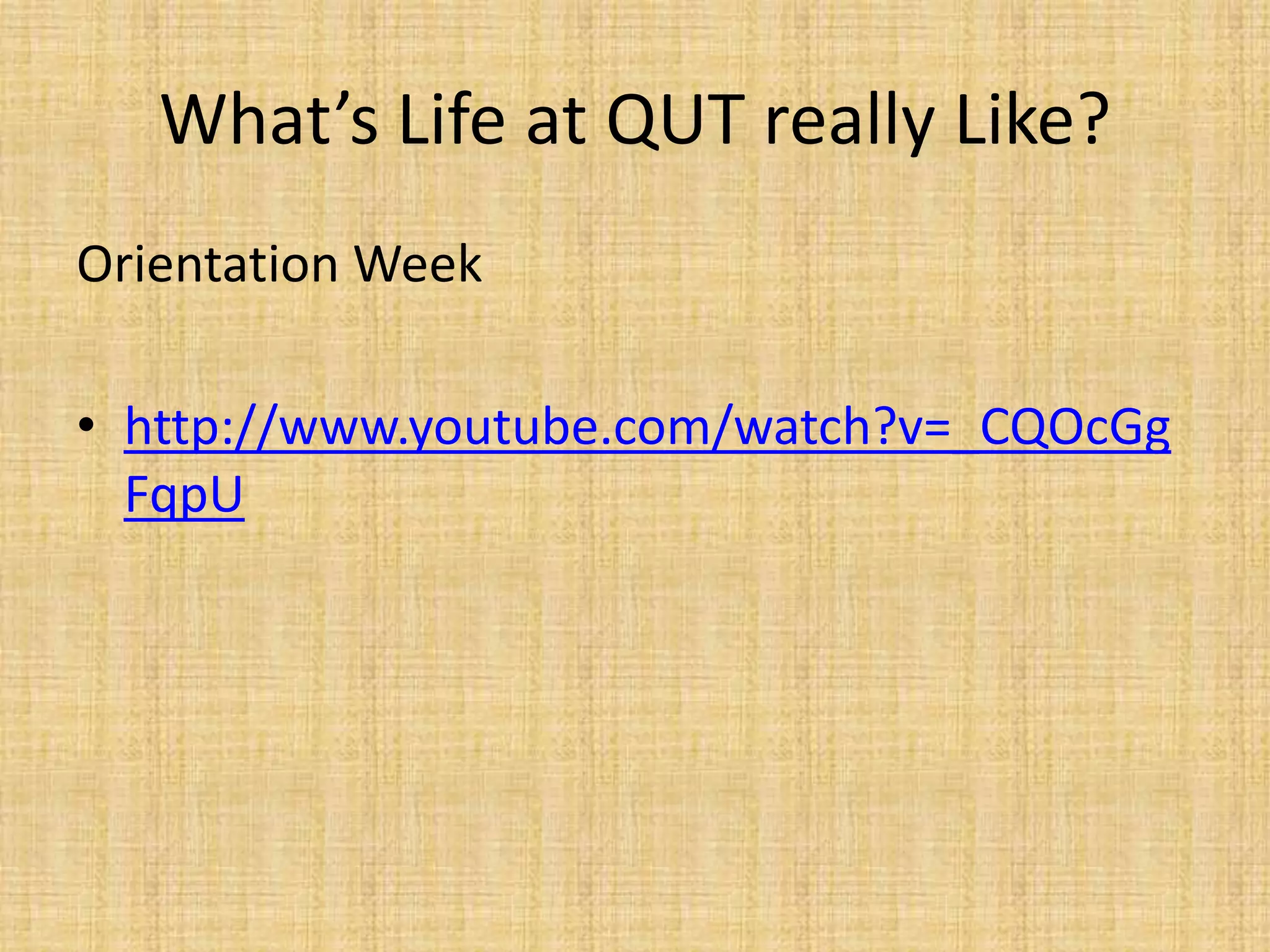 Qut & hue university exchange power point | PPT