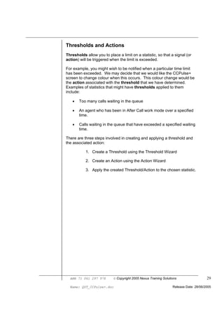 CCPulse Genesys | PDF