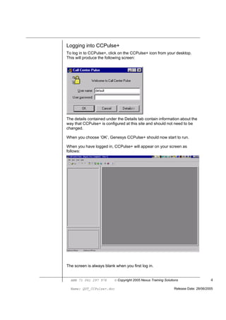 CCPulse Genesys | PDF