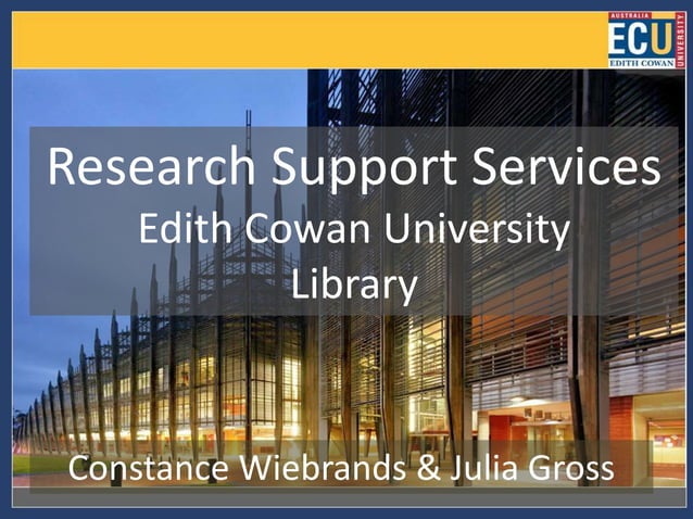 Research Support Services ECU Library | PPTX