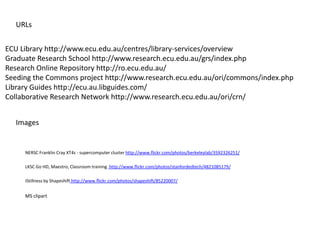 Research Support Services ECU Library | PPTX