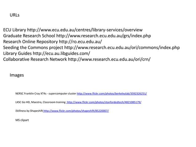 Research Support Services ECU Library | PPT