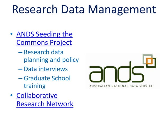 Research Support Services ECU Library | PPTX