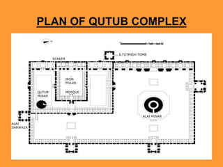 Qutub Minar Architecture Drawing