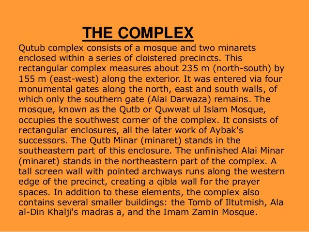 Qutub Minar Complex Plan