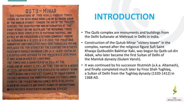 Qutub Minar complex | PPTX | Islam | Religion & Spirituality