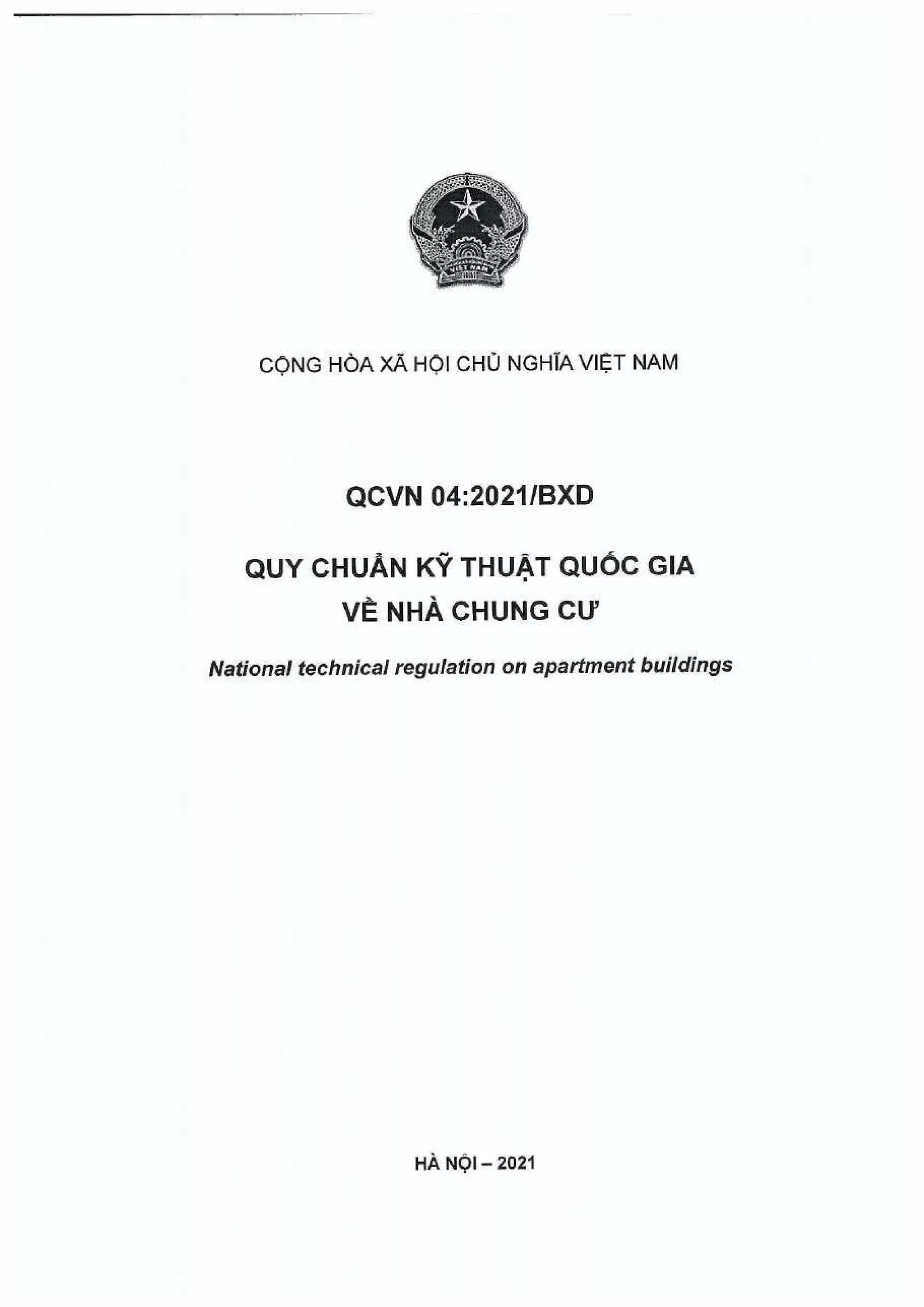Quy chuẩn Việt Nam QCVN 04:2021/BXD | PDF