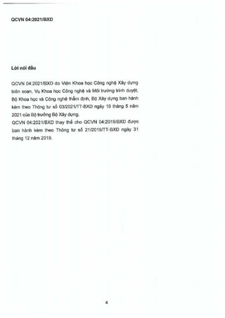 Quy chuẩn Việt Nam QCVN 04:2021/BXD | PDF