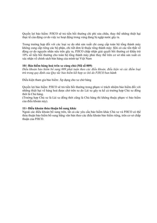 Quy tắc bảo hiểm kết hợp Xe Ôtô - PJICO Gia Định | PDF