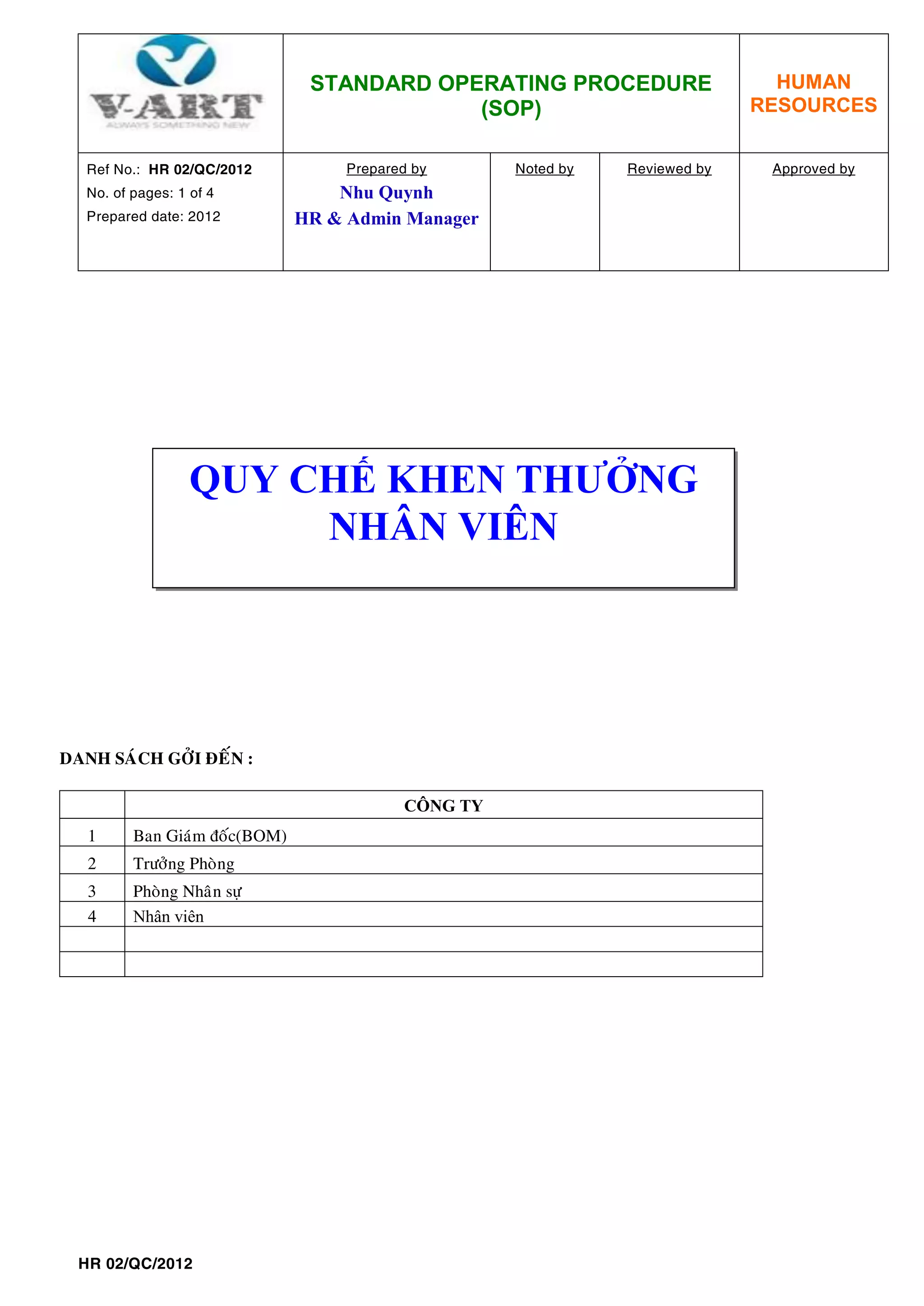 Quy che thuong | PDF