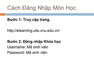 Quy dinh mon hoc tin hoc co so | PPT