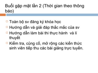 Quy dinh mon hoc tin hoc co so | PPT