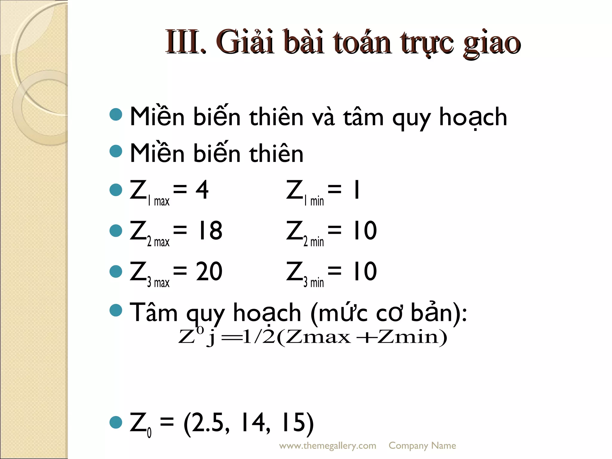 quy hoach truc giao cap 1 | PPT