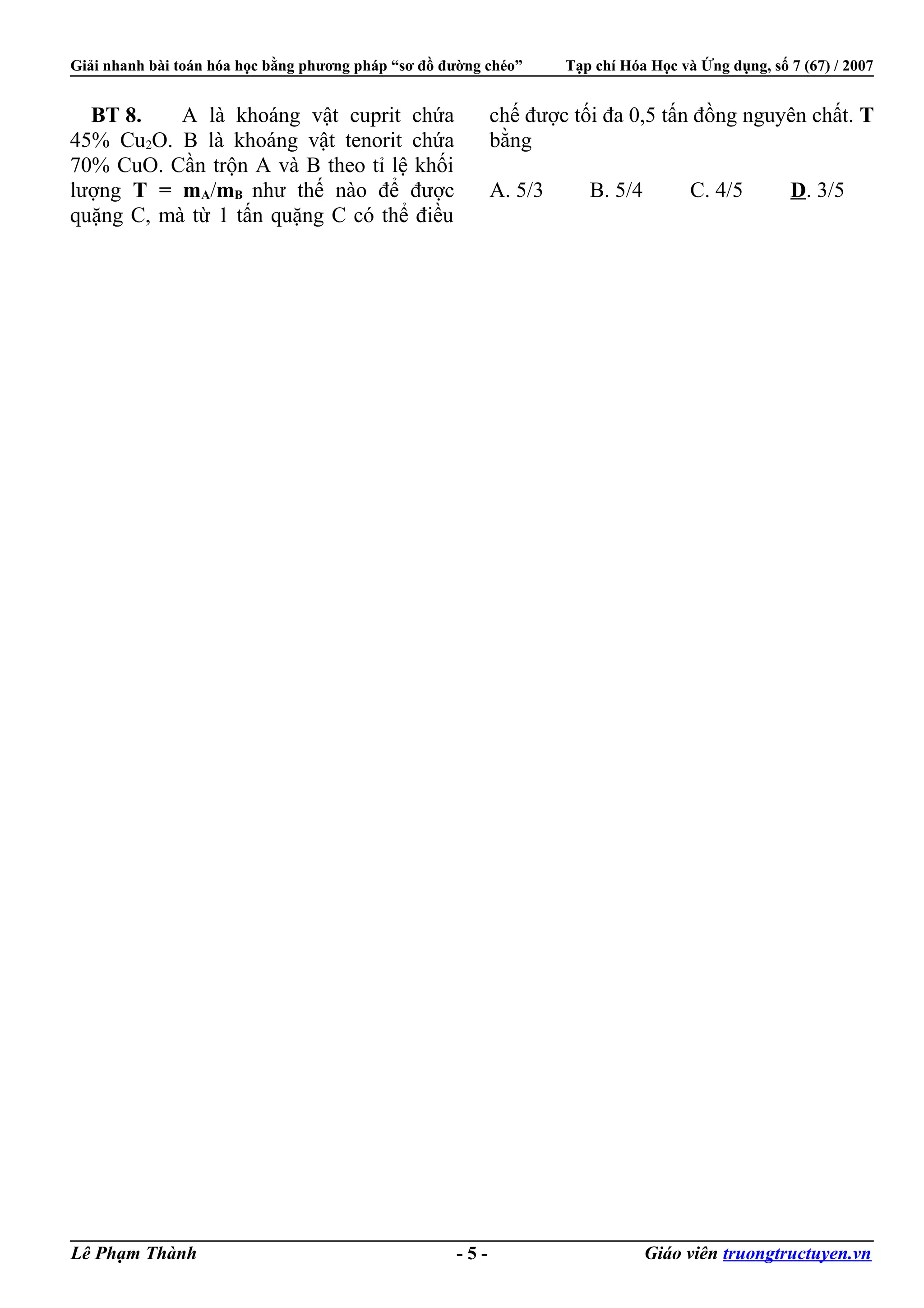 Quy tac duong cheo | DOC