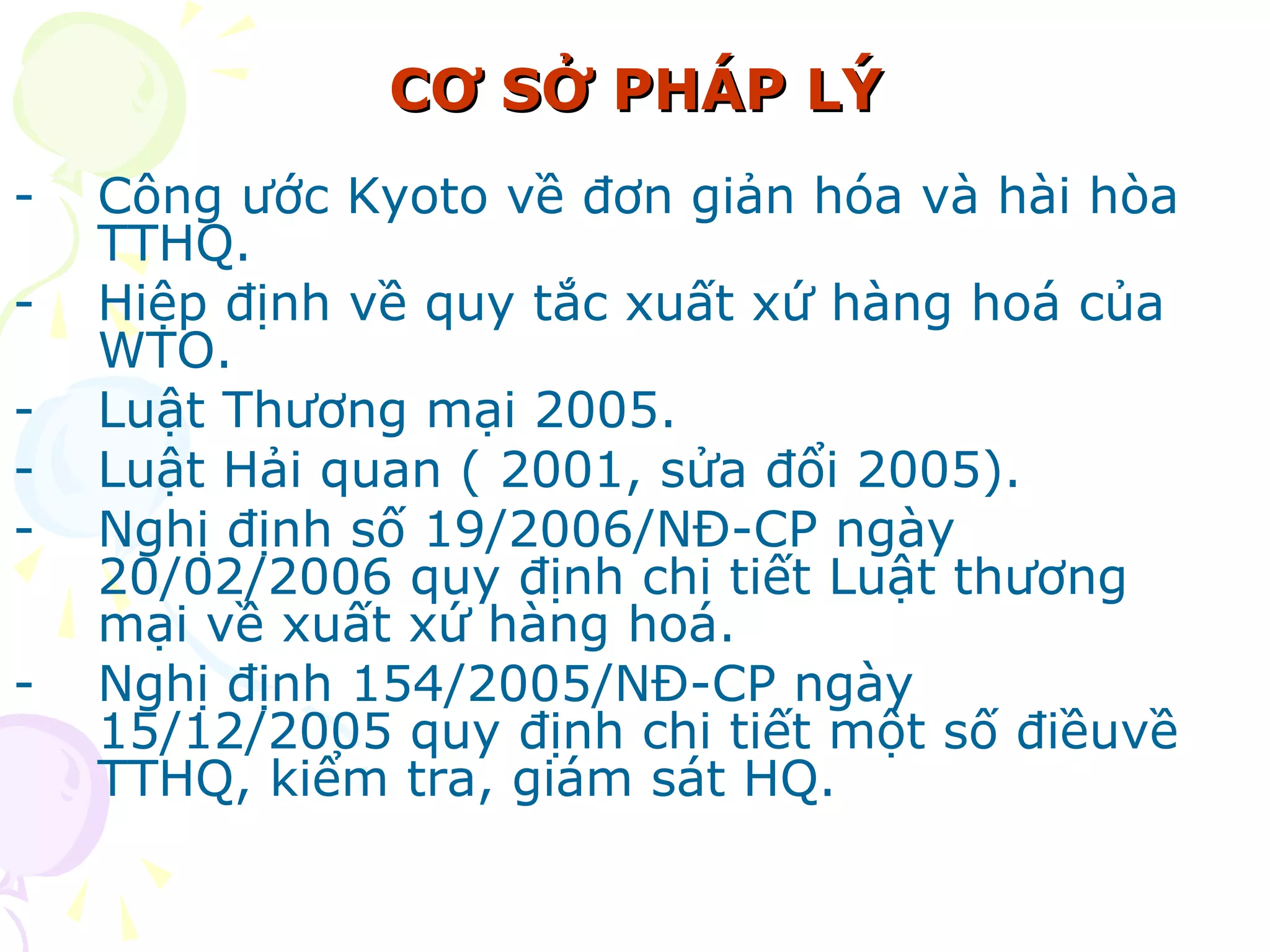 Quy tac xuat xu hang hoa theo free trade area - certificate of origin. | PPT