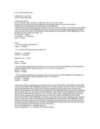 Quy tắc cấu tạo danh từ | DOC