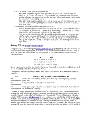 Quy tắc đặt dấu thanh trong chữ quốc ngữ | DOCX