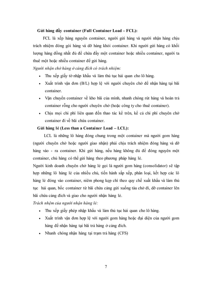 Quy trình giao nhận hàng hóa xuất nhập khẩu bằng container đường biển của công ty geodis việt ...