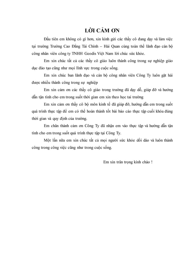 Quy trình giao nhận hàng hóa xuất nhập khẩu bằng container đường biển của công ty geodis việt ...