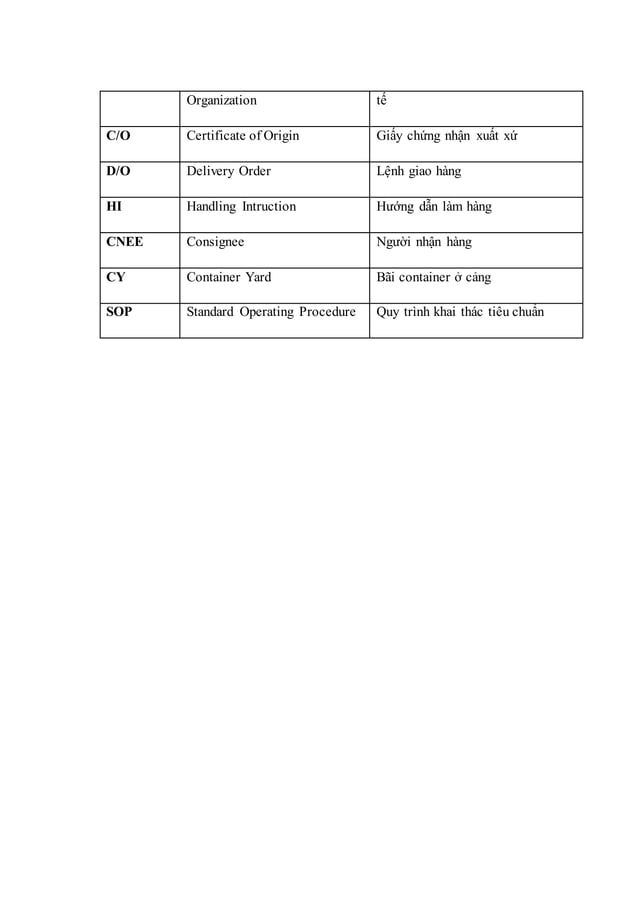 Quy trình giao nhận hàng hóa xuất nhập khẩu bằng container đường biển của công ty geodis việt ...