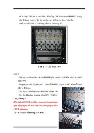 Quy trinh lap dat tram bts 3900 huawei | DOC