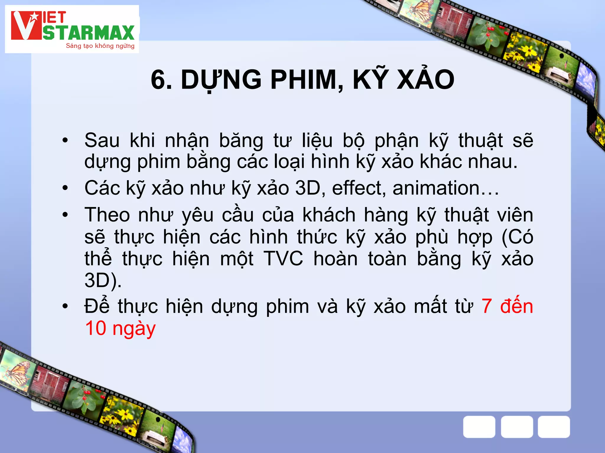 Quy trinh san xuat tvc vietstar media vietstarmax Media | PPT