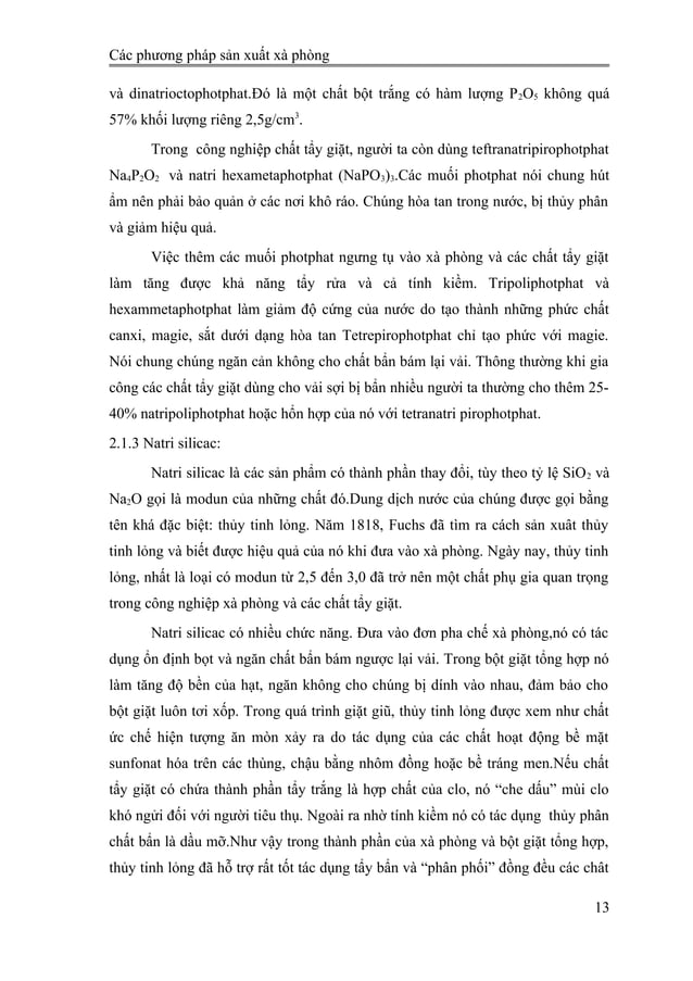 Quy trinh san xuat xa phong | PDF