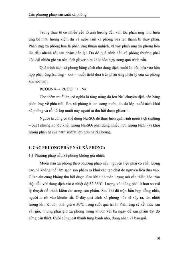 Quy trinh san xuat xa phong | PDF