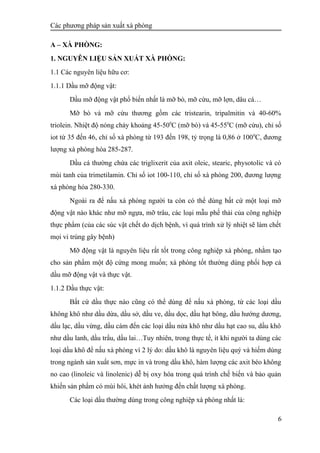 Quy trinh san xuat xa phong | PDF