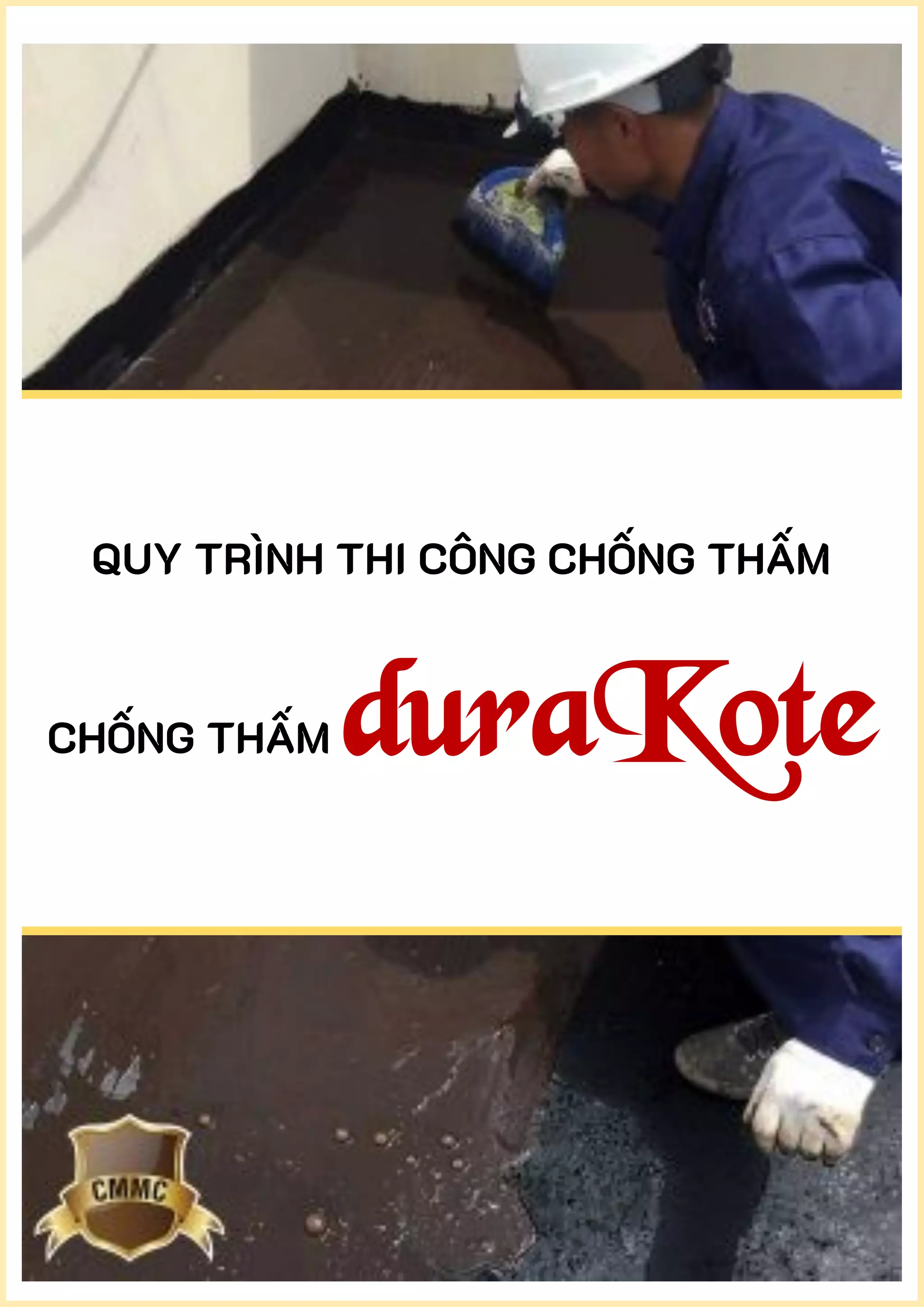 Quy trình thi công chống thấm duraKote | PDF