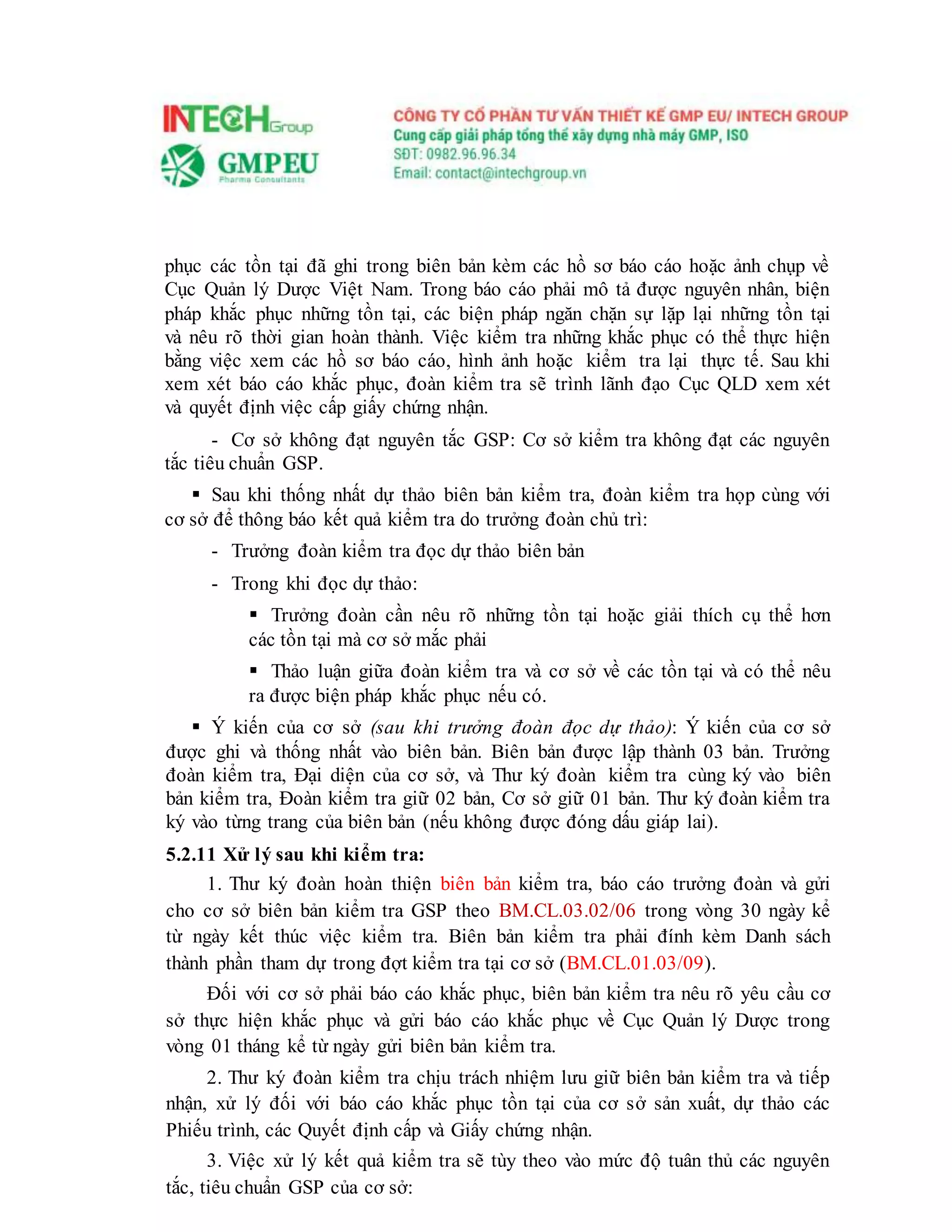 Quy trình chuẩn bị, kiểm tra và cấp giấy chứng nhận GSP | DOCX