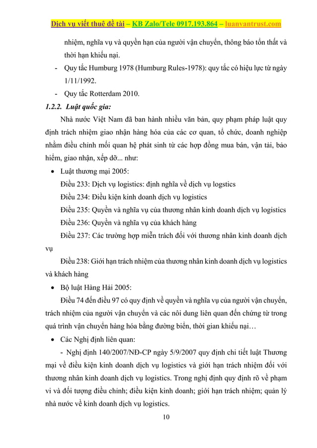 Quy trình giao nhận hàng hóa nhập khẩu (hàng lẻ - lcl) tại công ty db ...