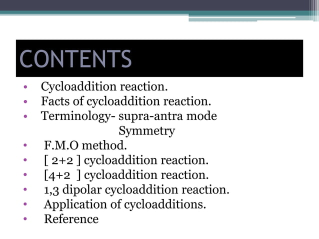Cycloaddition Reactions | PPTX