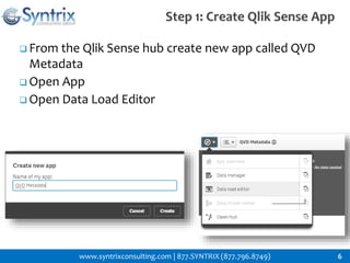 QVD Metadata Profile App in Qlik Sense | PPTX